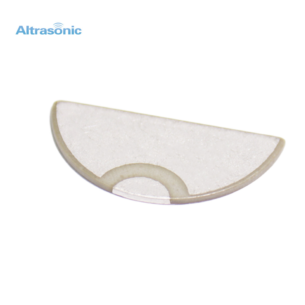 Semicircle Ultrasonic Transducer Ceramic Sheet Disk For Fetal Doppler ...
