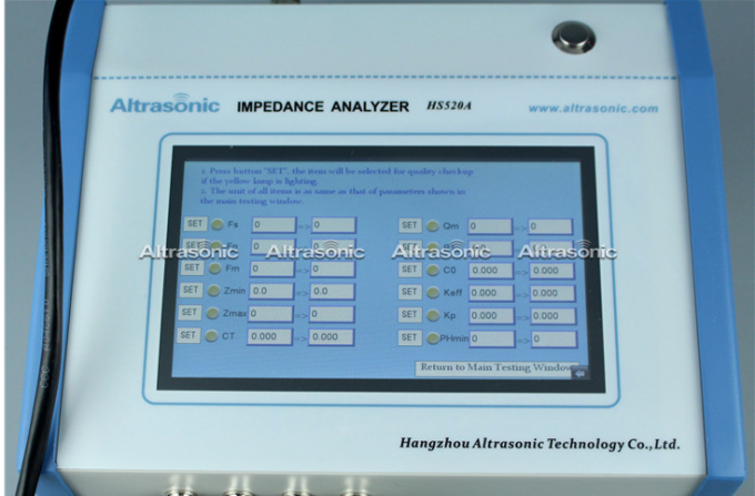 Digital Generator Ultrasonic Transducer Impedance And Frequency ...